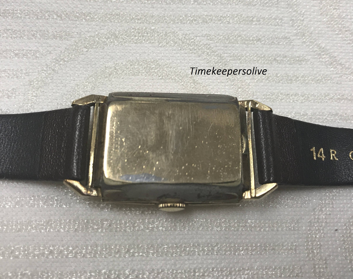 a048 Vintage Original Authentic Bulova Swiss 10K Rolled Gold Plate Wri ...